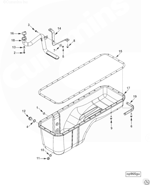 Поддон картера двигателя Cummins ISLe 3974294 3944258 3948611, цена в ...